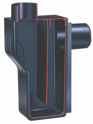 Vortex fine filter for process water and rainwater